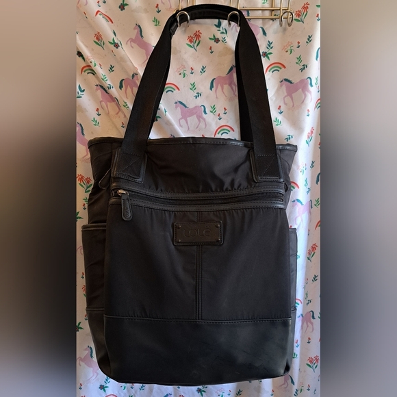 Lole | Bags | Lole Lily Black Nylon Backpack Tote Fully Padded School ...